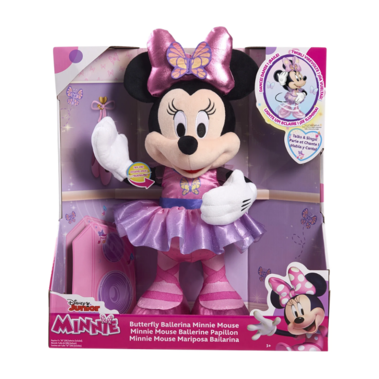 Disney Junior Minnie Mouse Sing and Dance Butterfly Ballerina Lights ...