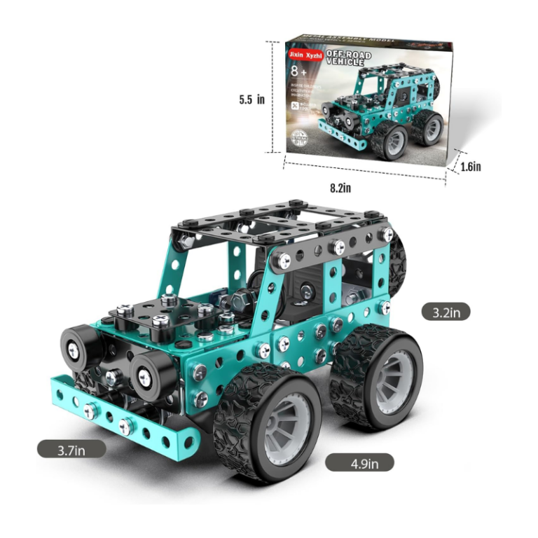 Erector Sets Stem Assembly Metal Toys Jeep/Off-Road Model Kit ...