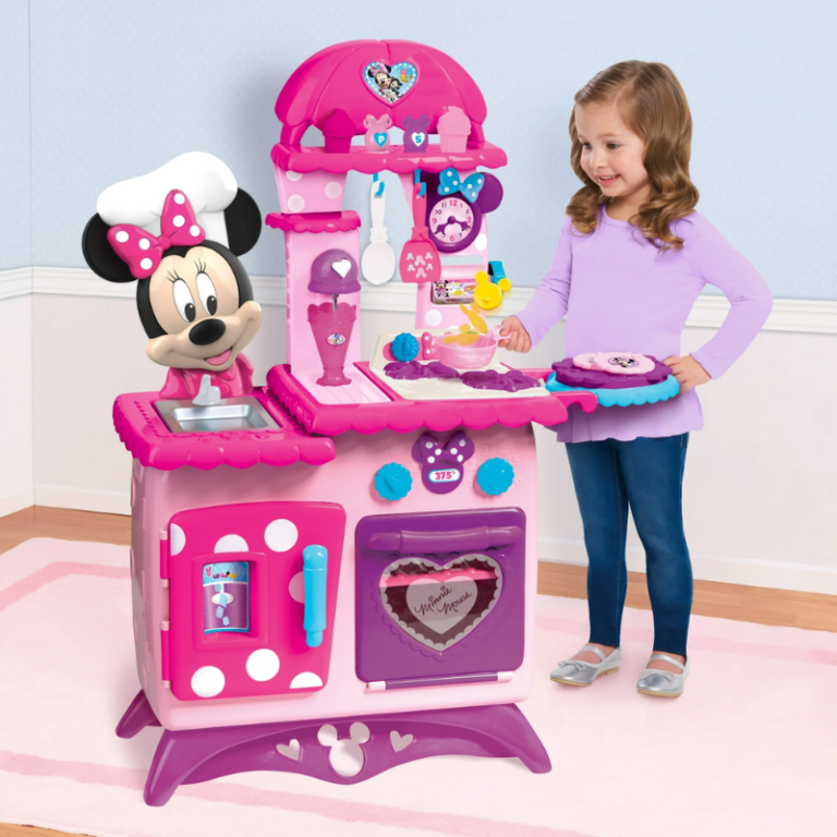 Disney Junior Minnie Mouse Flipping Fun Pretend Play Kitchen Set, Play ...