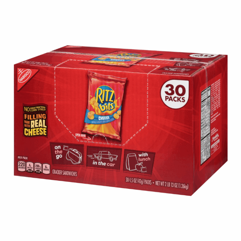 Nabisco Ritz Bits Cheese Cracker Sandwiches (1.5 Ounce packs 30 Count ...